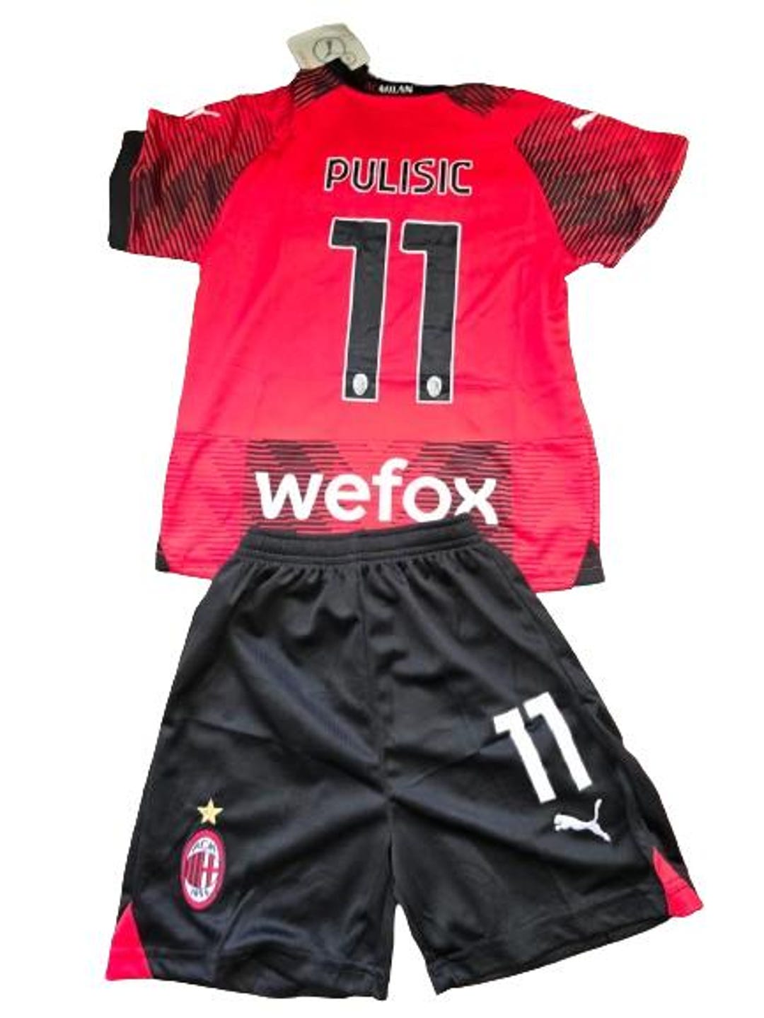 Pulisic 11 Milan 23 24 Home and Away Kit for Kids Youth Uniform - Etsy