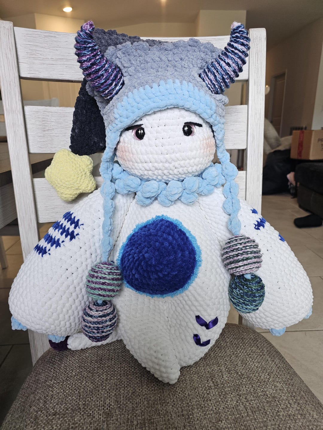Jumbo Twilight Tauri. Custom Crochet Fantasy Plush. Astrology Plushie ...