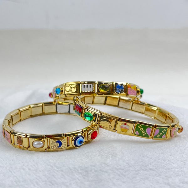 Italian charm bracelet - Etsy México