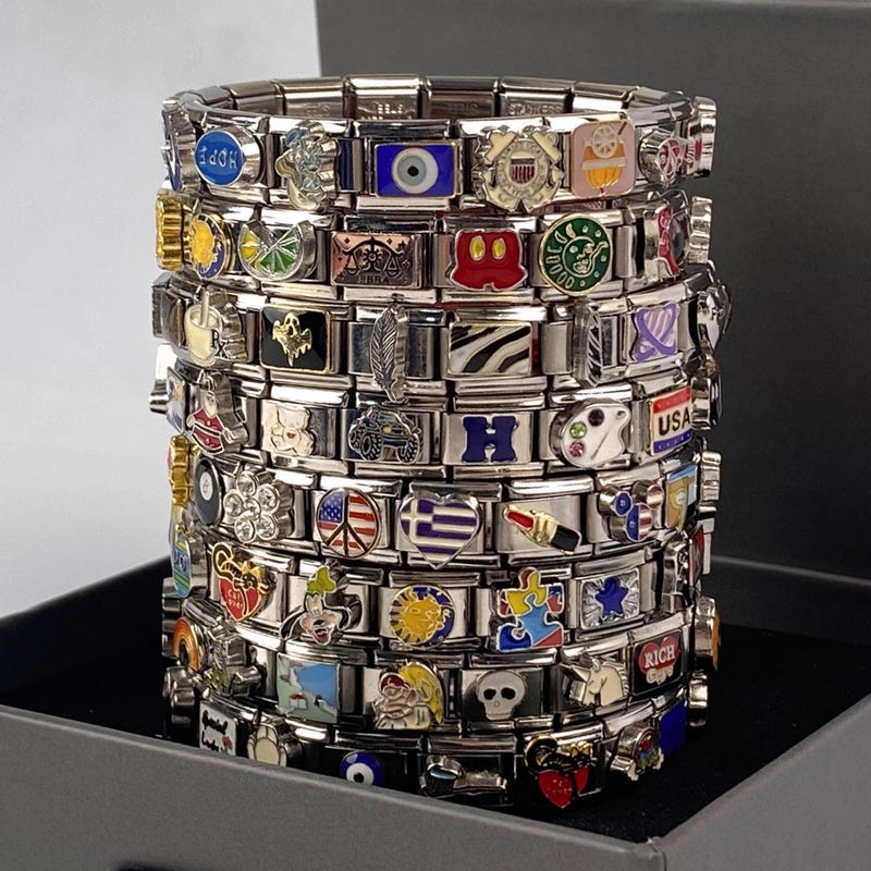 Italian charm bracelet - Etsy México