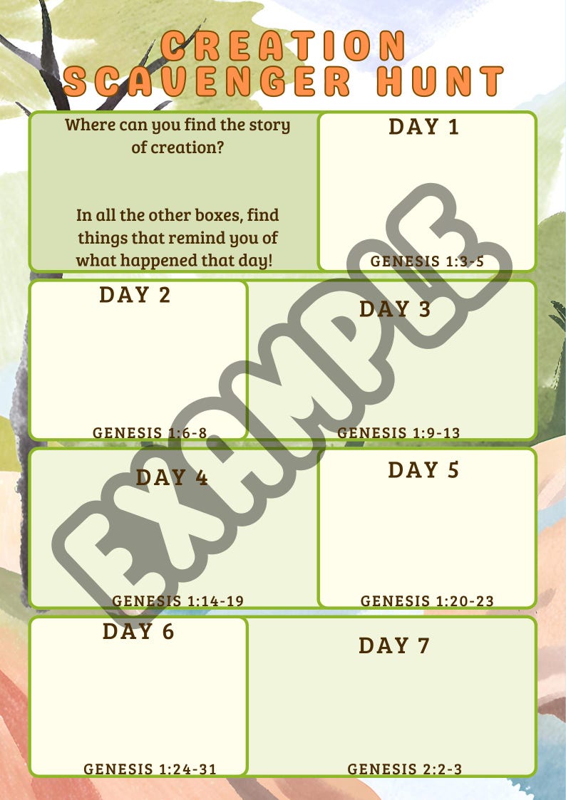 Creation Scavenger Hunt - Etsy