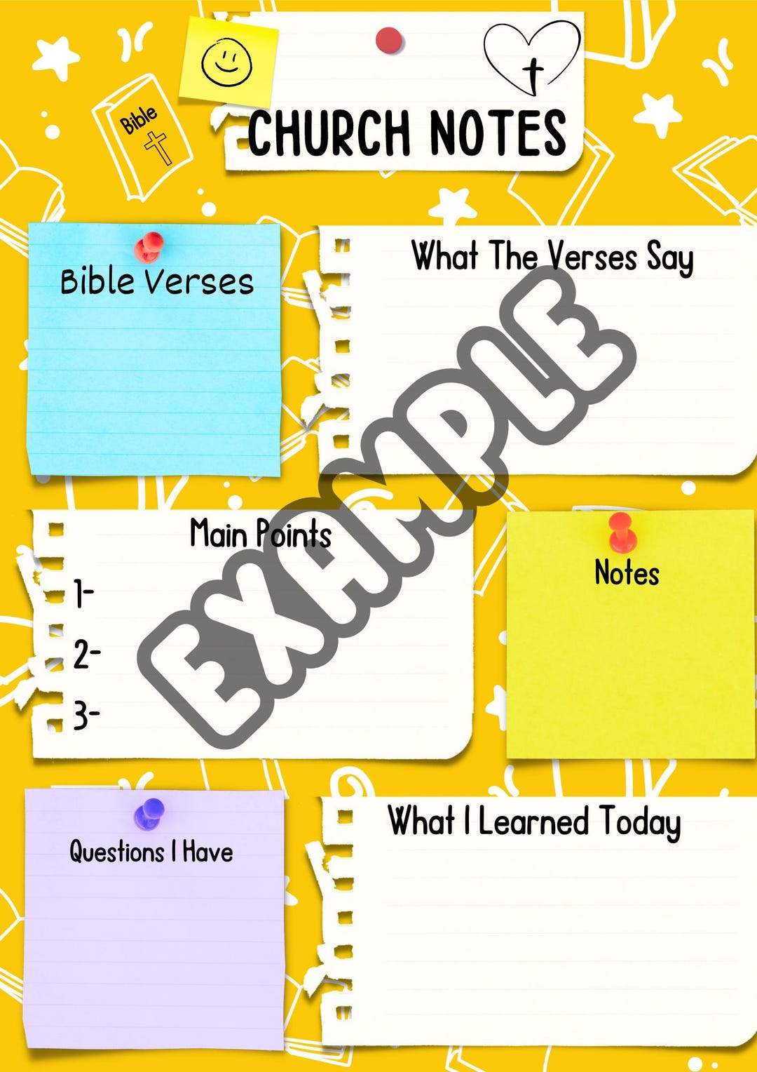 Kids Sermon Notes - Etsy