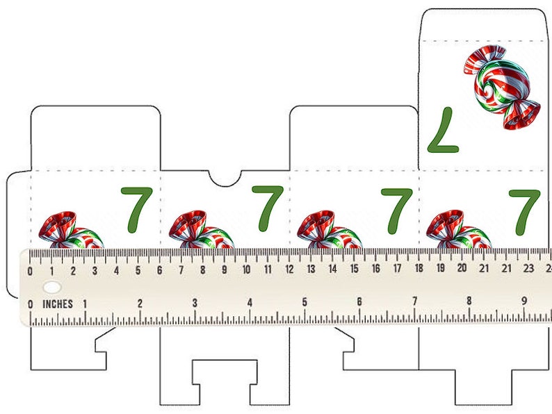 Printable Christmas Calendar | PDF File | 1-24 Box Designs | Christmas ...