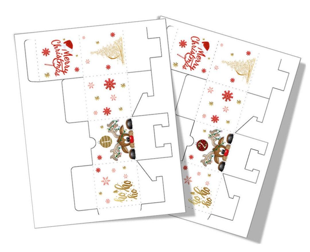 Printable Christmas Calendar | PDF File | 1-24 Box Designs | Christmas ...