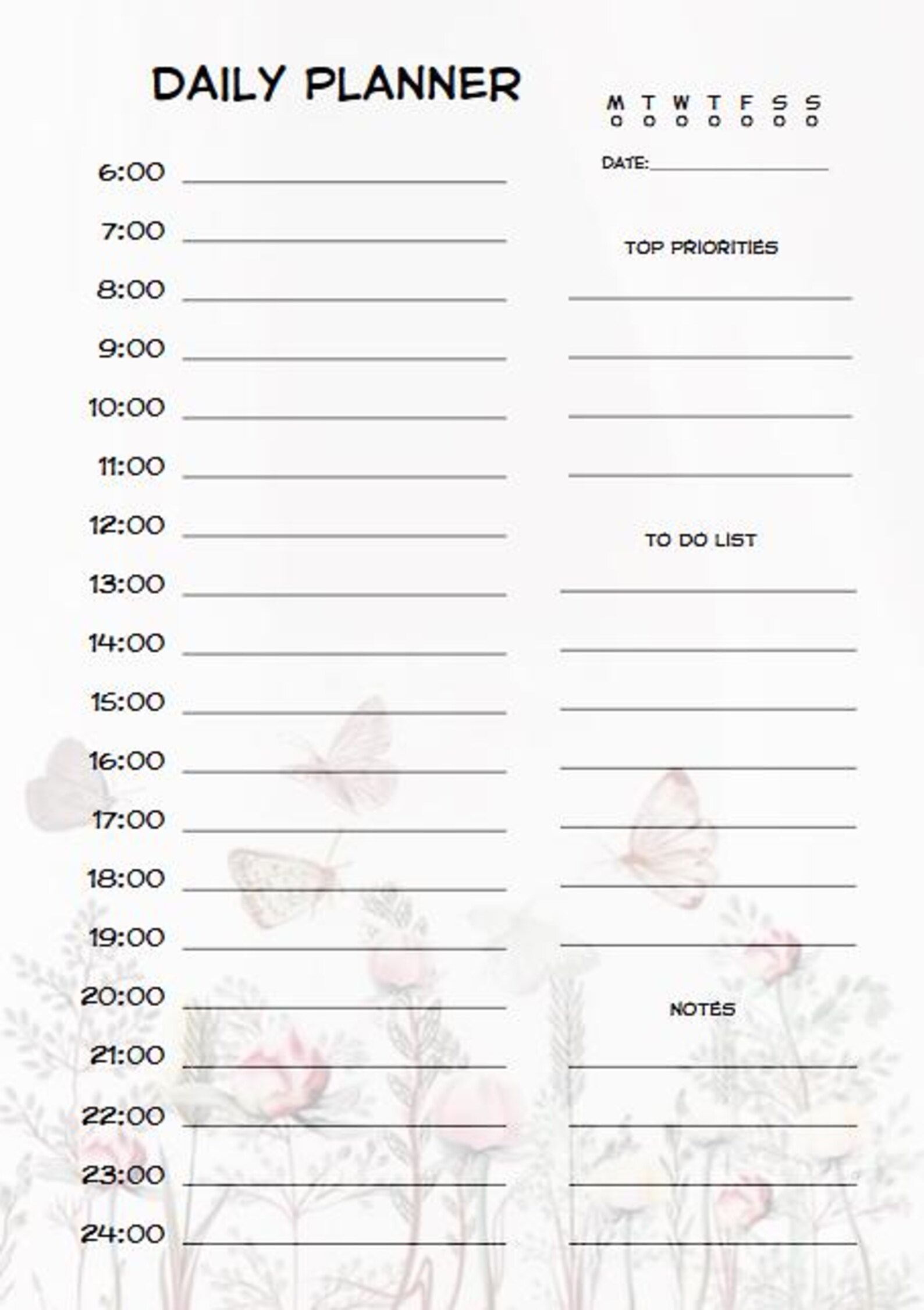Printable Planner | PDF File | Planner | Monthly Planner | Weekly ...