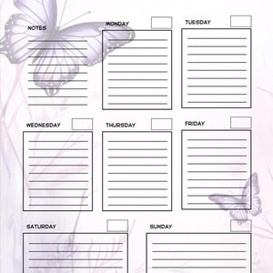 Printable Planner | PDF File | Planner | Monthly Planner | Weekly ...