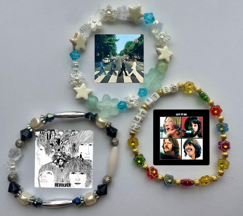 The Beatles Albums Inspired Bracelet Set - Etsy