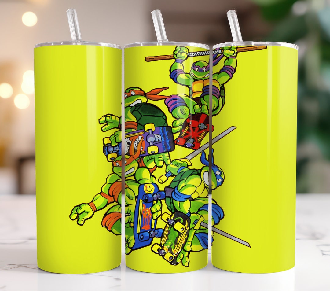 Ninja Turtles Tumbler Wrap, 20oz Skinny Tumbler Wrap, 20oz Ninja ...