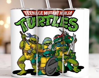 Ninja Turtles Tumbler Wrap, 20oz Skinny Tumbler Wrap, 20oz Ninja ...