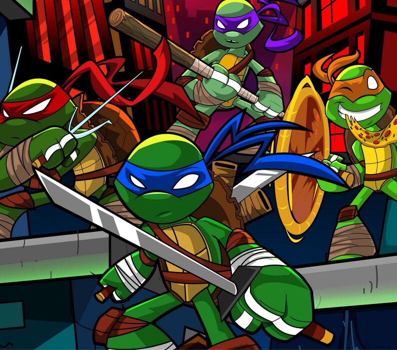 Ninja Turtles Tumbler Wrap, 20oz Skinny Tumbler Wrap, 20oz Ninja ...