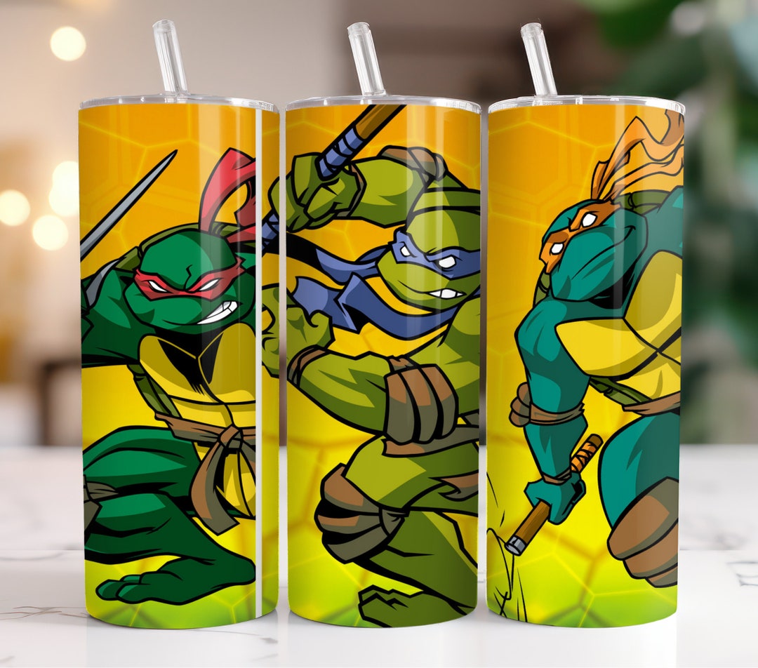 Ninja Turtles Tumbler Wrap, 20oz Skinny Tumbler Wrap, 20oz Ninja ...