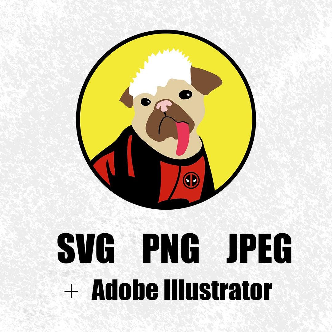Deadpool and Wolverine Dogpool SVG PNG JPEG Illustrator - Etsy Australia