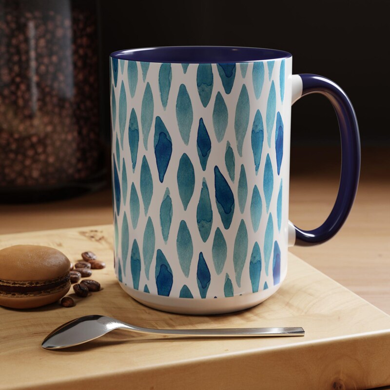 Blue Coffee Mug - Etsy