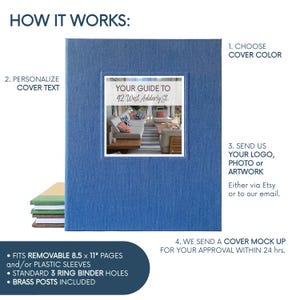 Welcome Binder for Airbnb · Custom Guest Book · Hardback Linen Cover ...