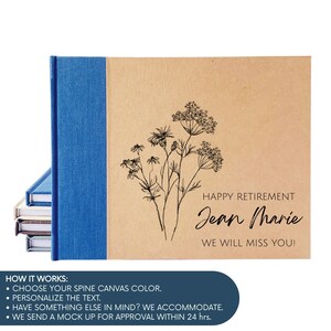 Personalized Memory Book for Retirement Party Meaningful Farewell Gift ...