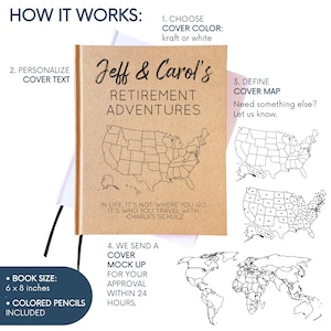 Custom RV Camping Travel Journal · USA Road Trip Notebook · Color in ...