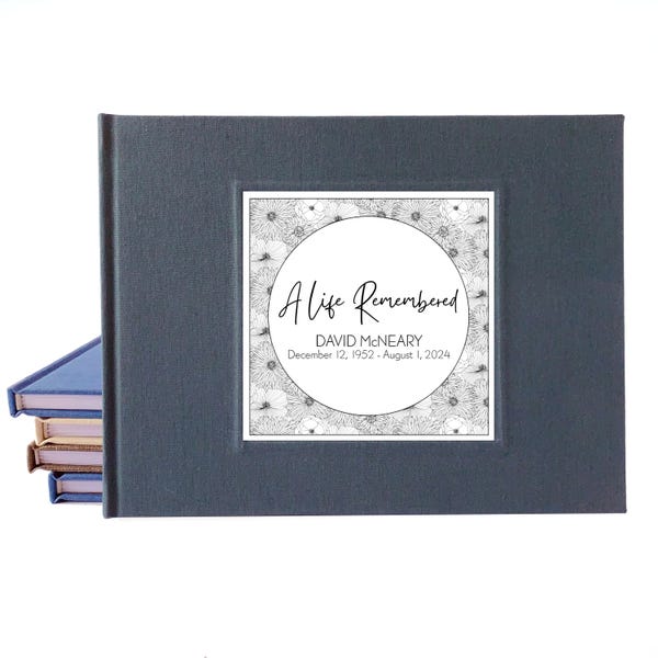 Celebration of Life Memory Book - Etsy