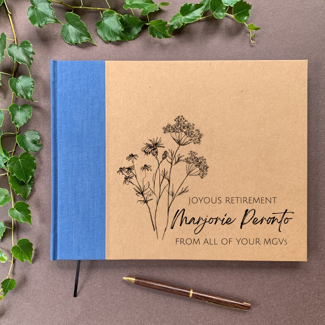 Personalized Memory Book for Retirement Party Meaningful Farewell Gift ...