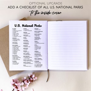 Custom National Parks Travel Journal Camping Gift Book for the Couple ...