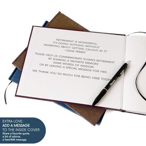Personalized Memory Book for Retirement Party · Meaningful Farewell ...