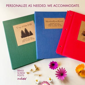 Custom Welcome Binder for Airbnb Vacation Rental Lake House Decor ...