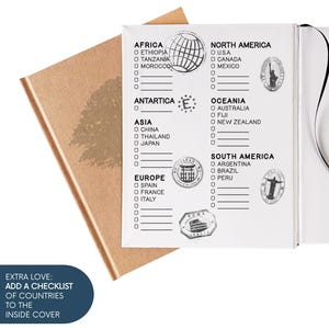 Custom World Travel Journal · Gap Year Plan Notebook · Color in the Map ...