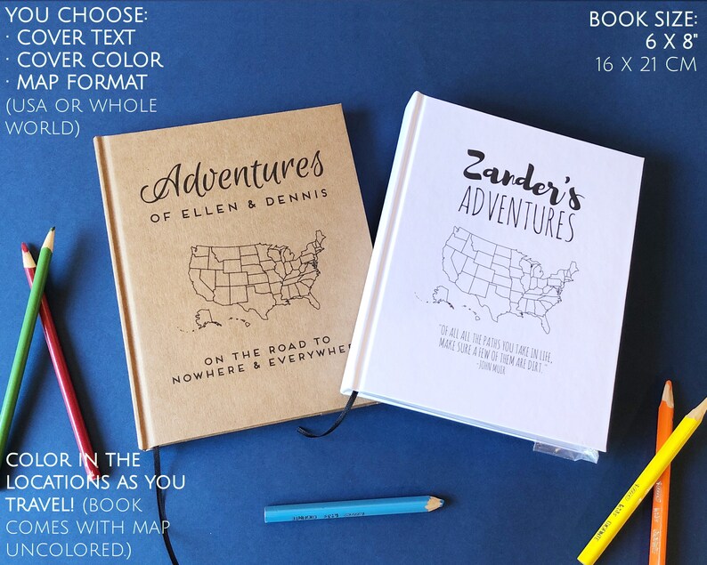 Custom RV Camping Travel Journal USA Road Trip Notebook - Etsy