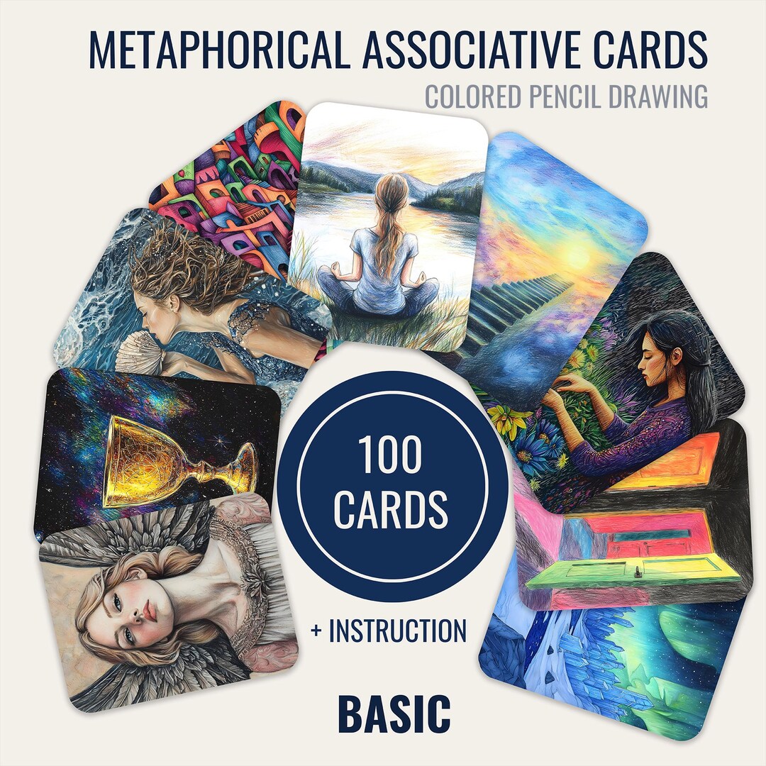 100 Basic Associative Metaphorical Cards for Therapy, Coaching, and ...