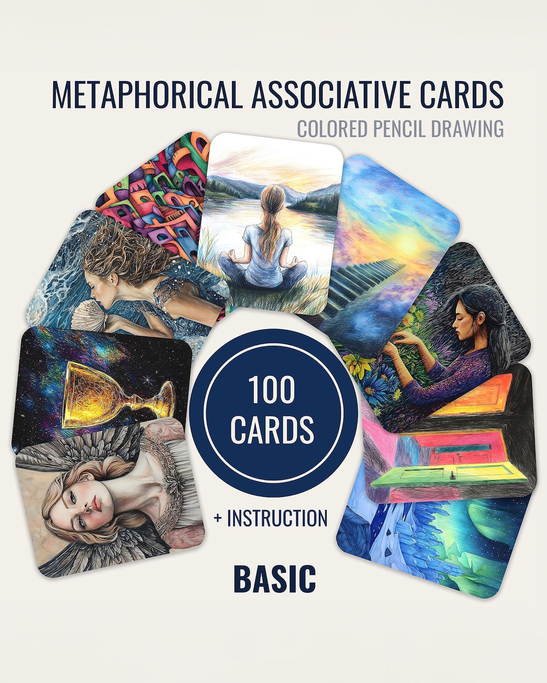 100 Basic Associative Metaphorical Cards for Therapy, Coaching, and ...