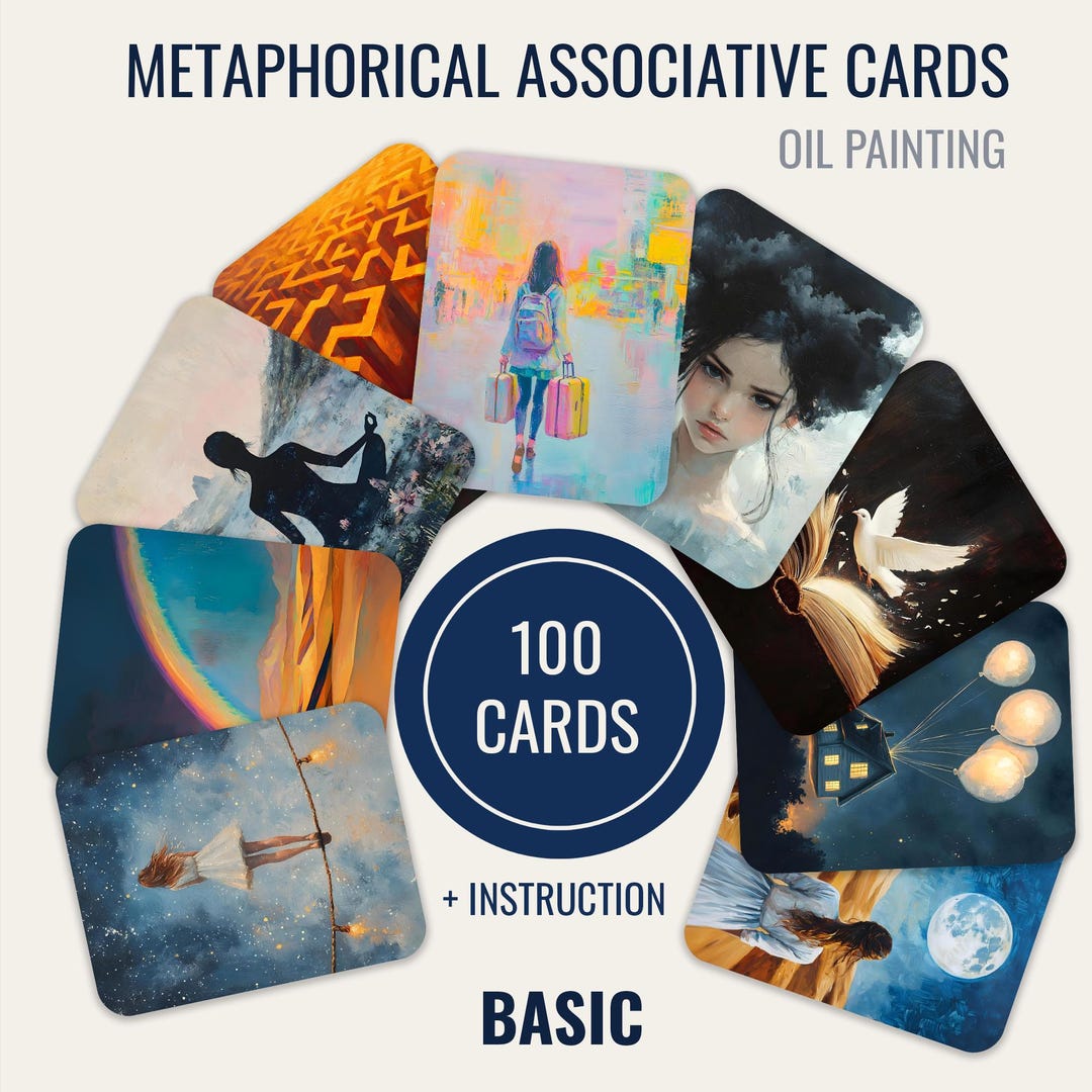 100 Basic Metaphorical Cards for Therapy, Coaching, and Self-reflection ...