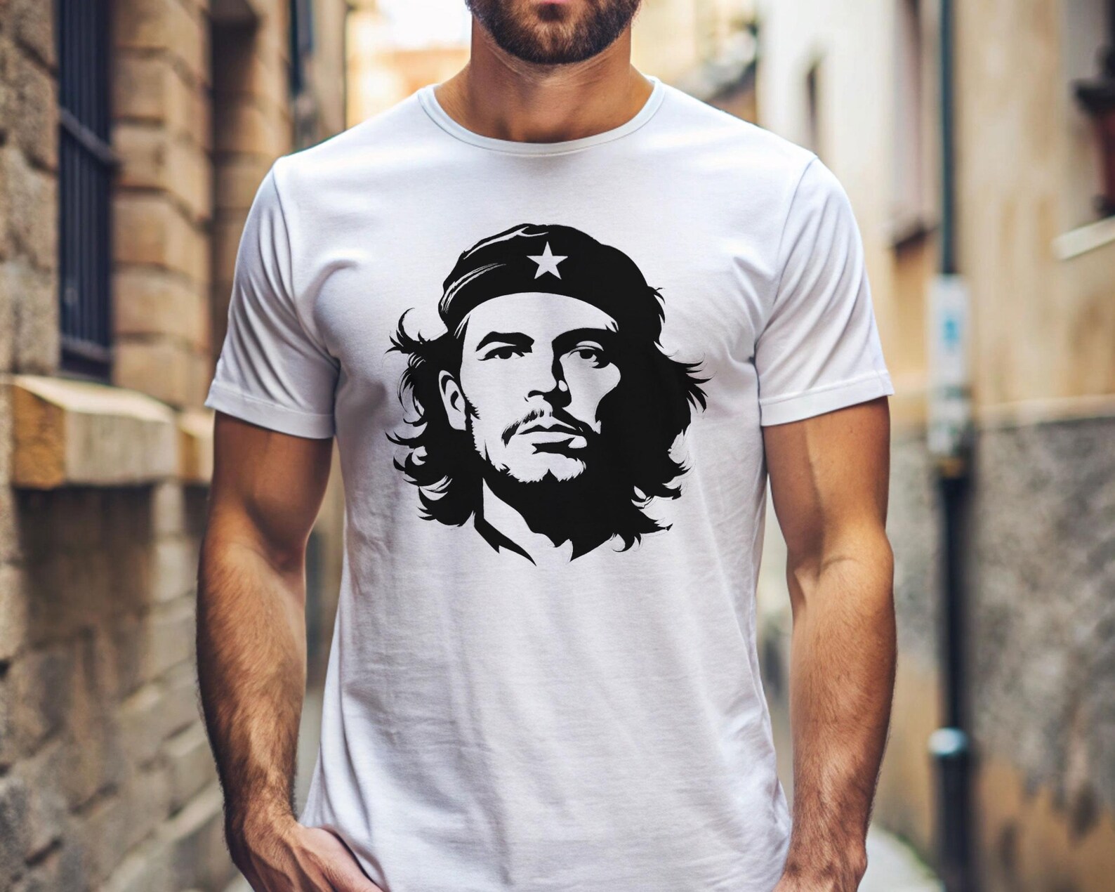 Black and White Che Guevara Shirt, Che Guevara, Che Guevara Portrait ...