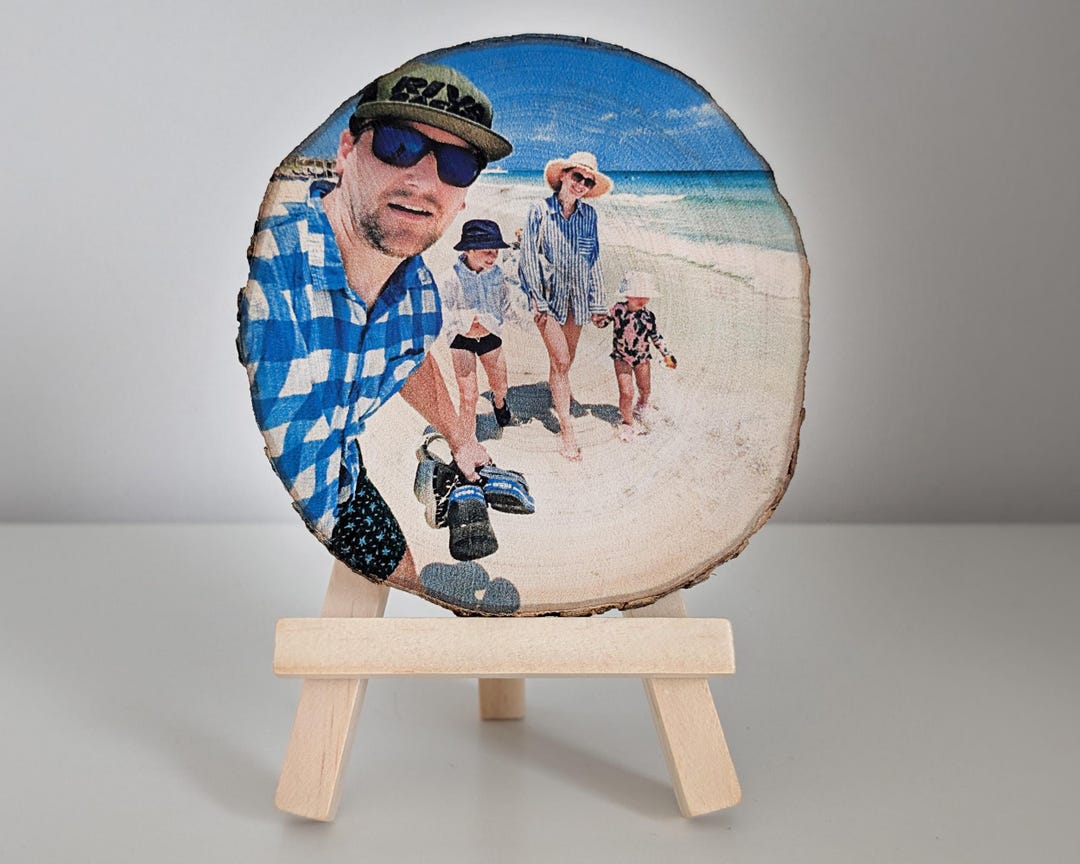 Personalized Wood Photo Print, Custom Photo on Wood With Easel, Custom ...