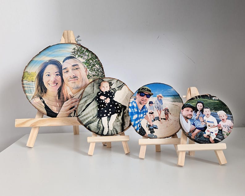Personalized Wood Photo Print, Custom Photo on Wood With Easel, Custom ...