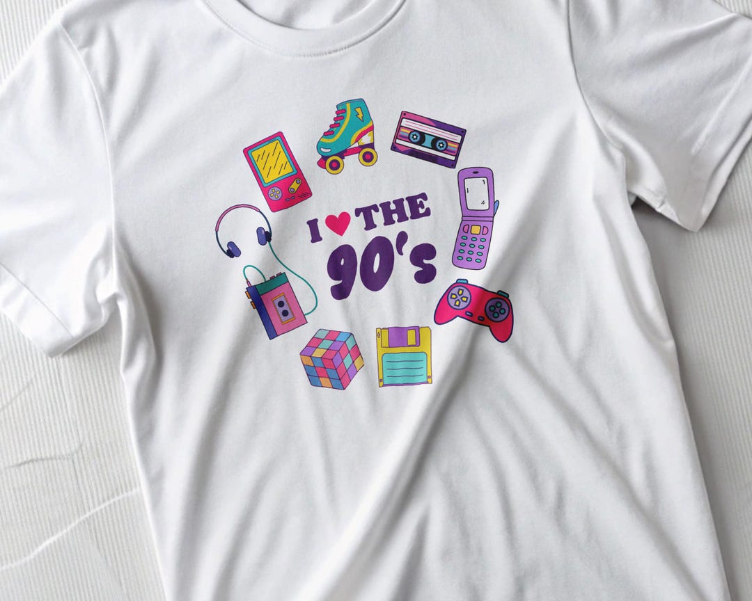 I Love the 90's T-shirt, Retro Inspired Shirt, 90's Nostalgic T-shirt ...