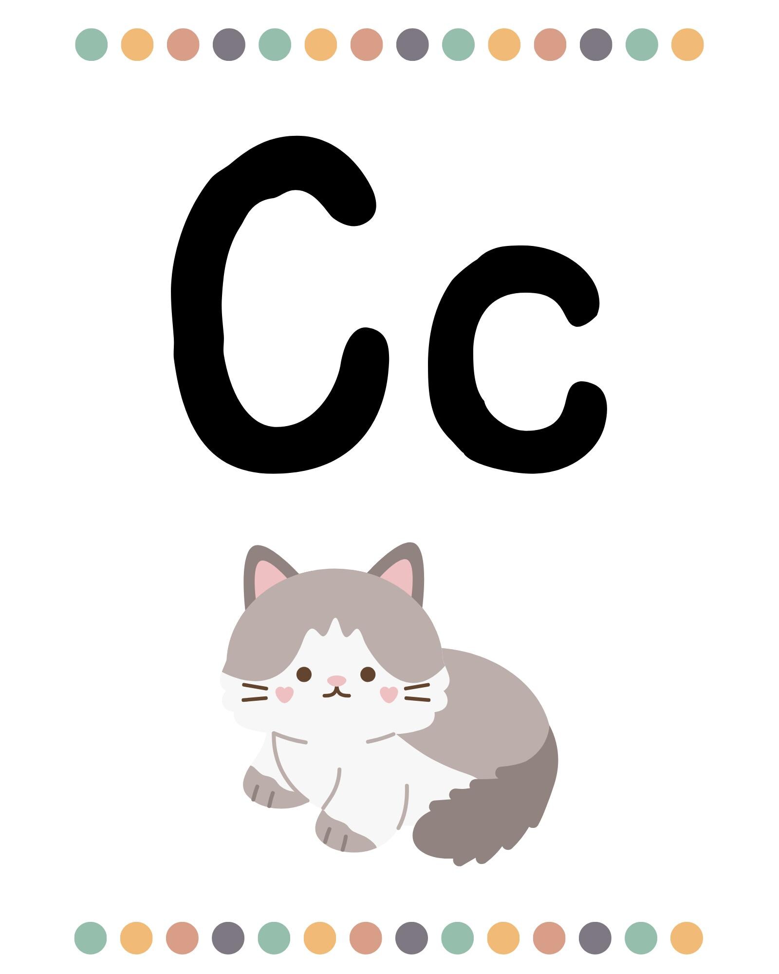 Alphabet Letter Posters for Classroom Colorful Minimalistic DIGITAL - Etsy