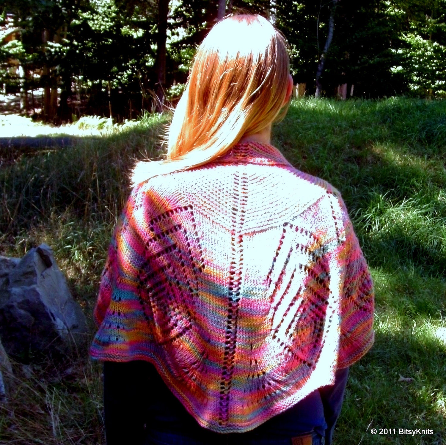 Lace Shawl Pattern With Scalloped Edging - Gabrielle - Etsy
