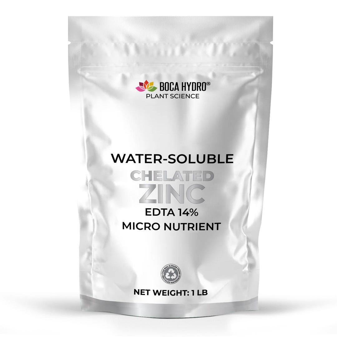 Boca Hydro Chelated Zinc EDTA 14% Water Soluble Micronutrient - Etsy