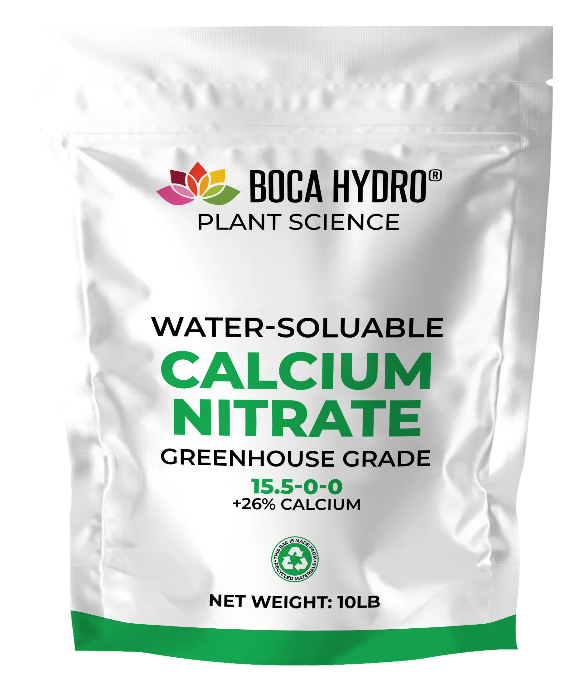 Boca Hydro Calcium Nitrate Greenhouse Grade Water Soluble 15.5-0-0 +26% ...