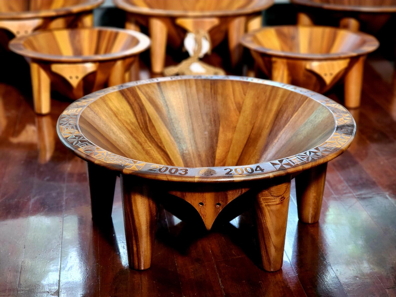 Customized Tanoa Kava Bowl - Any Design on the Rim - Etsy