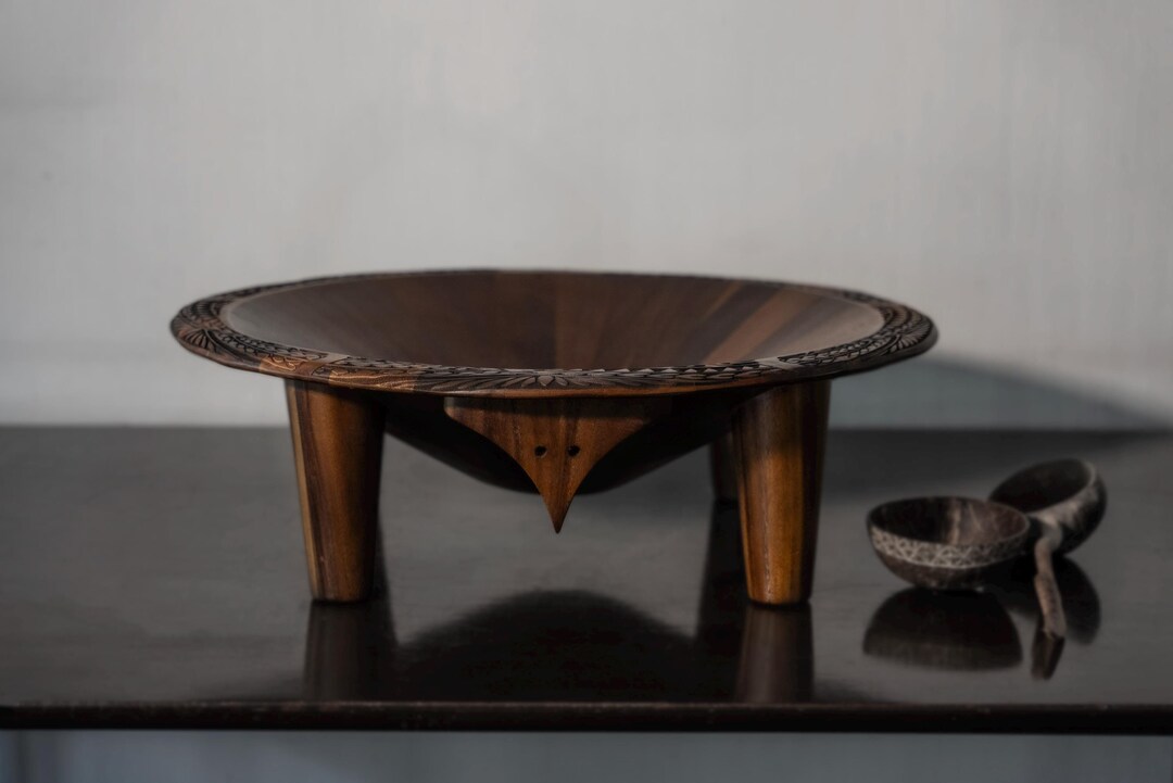 Customized Tanoa Kava Bowl - Any Design on the Rim - Etsy