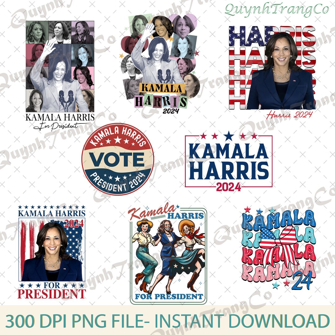 Madam President PNG Bundle, Kamala Harris 2024 Png, Kamala for ...