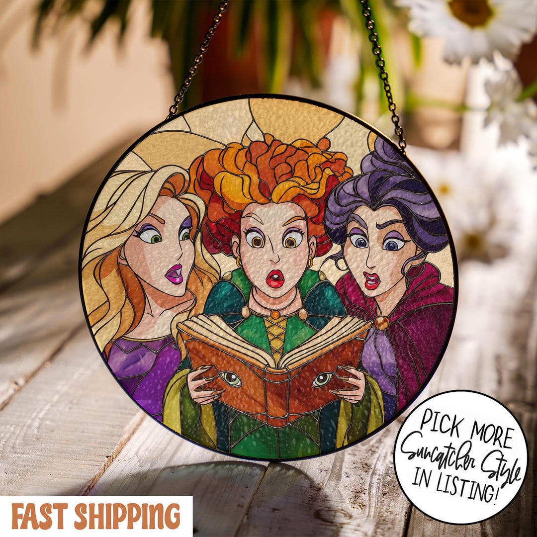 Sanderson Sisters Suncatcher, Hocus Pocus Suncatcher, Spooky Halloween ...