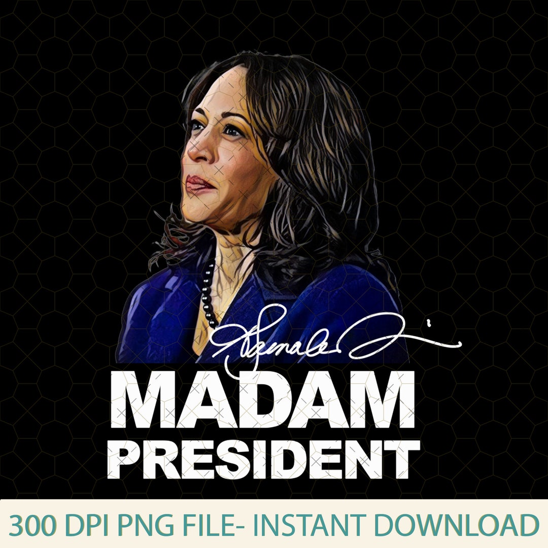 Madam President Kamala Harris 2024 PNG, Harris 2024 Png, Kamala Harris ...