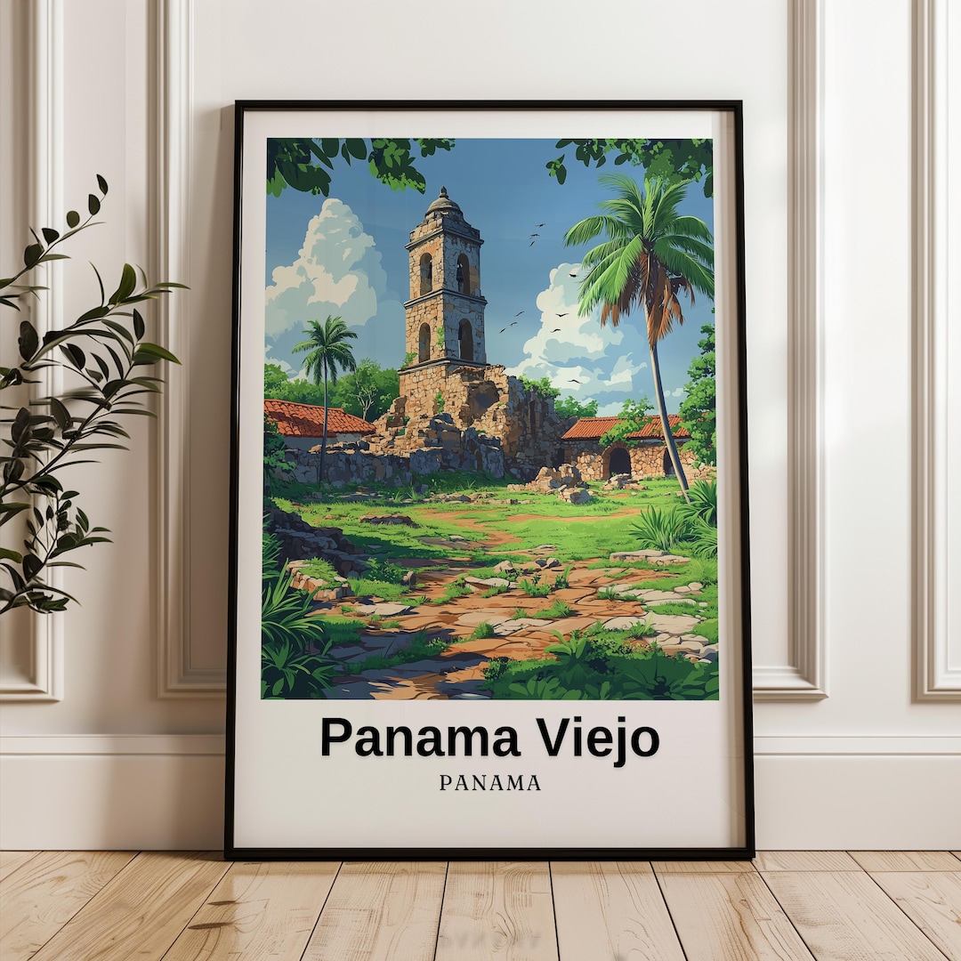 Panama Viejo Travel Print,panama Digital Print,panama Poster,wall Art ...