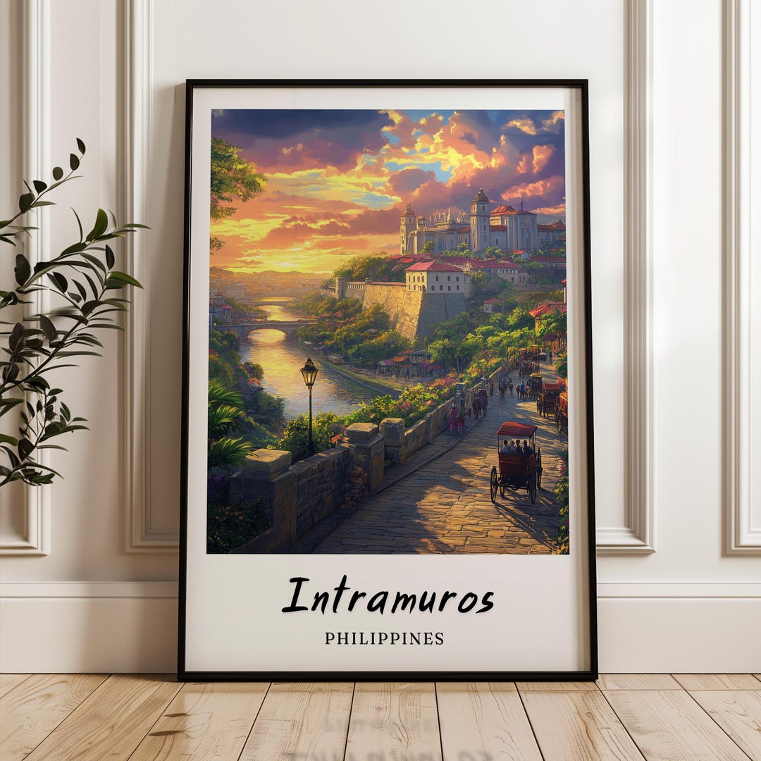 Intramuros Philippines Wall Art,prints,travel Poster,digital Print ...