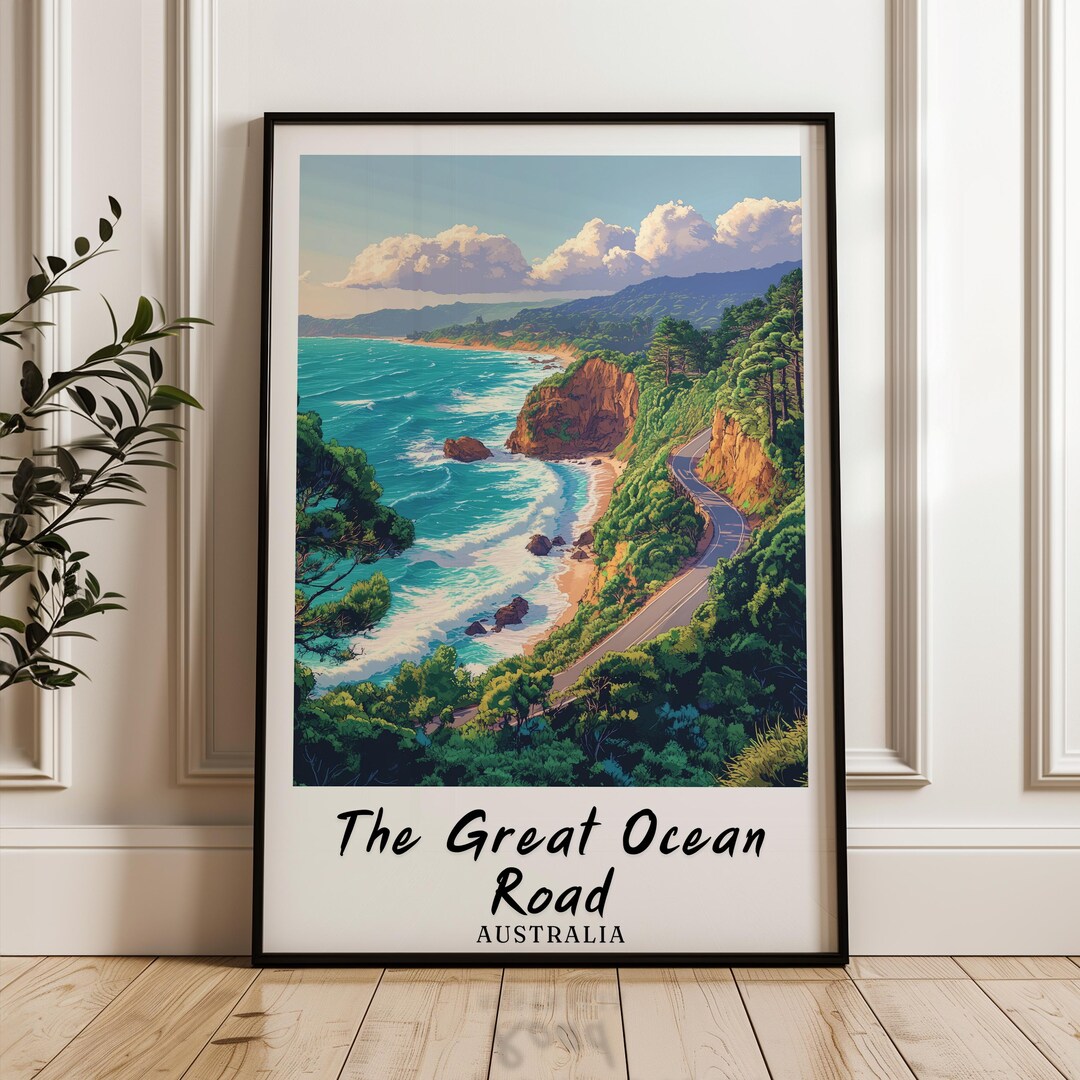 The Great Ocean Road Australia Wall Art,prints,travel Poster,digital ...