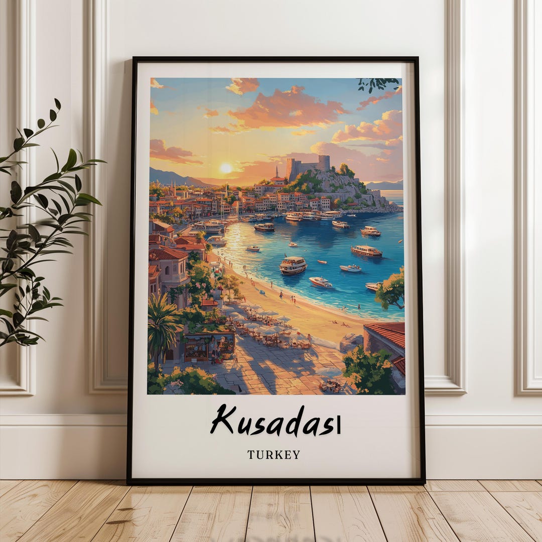 Kusadasi Turkey Wall Art,prints,travel Poster,digital Print,instant ...