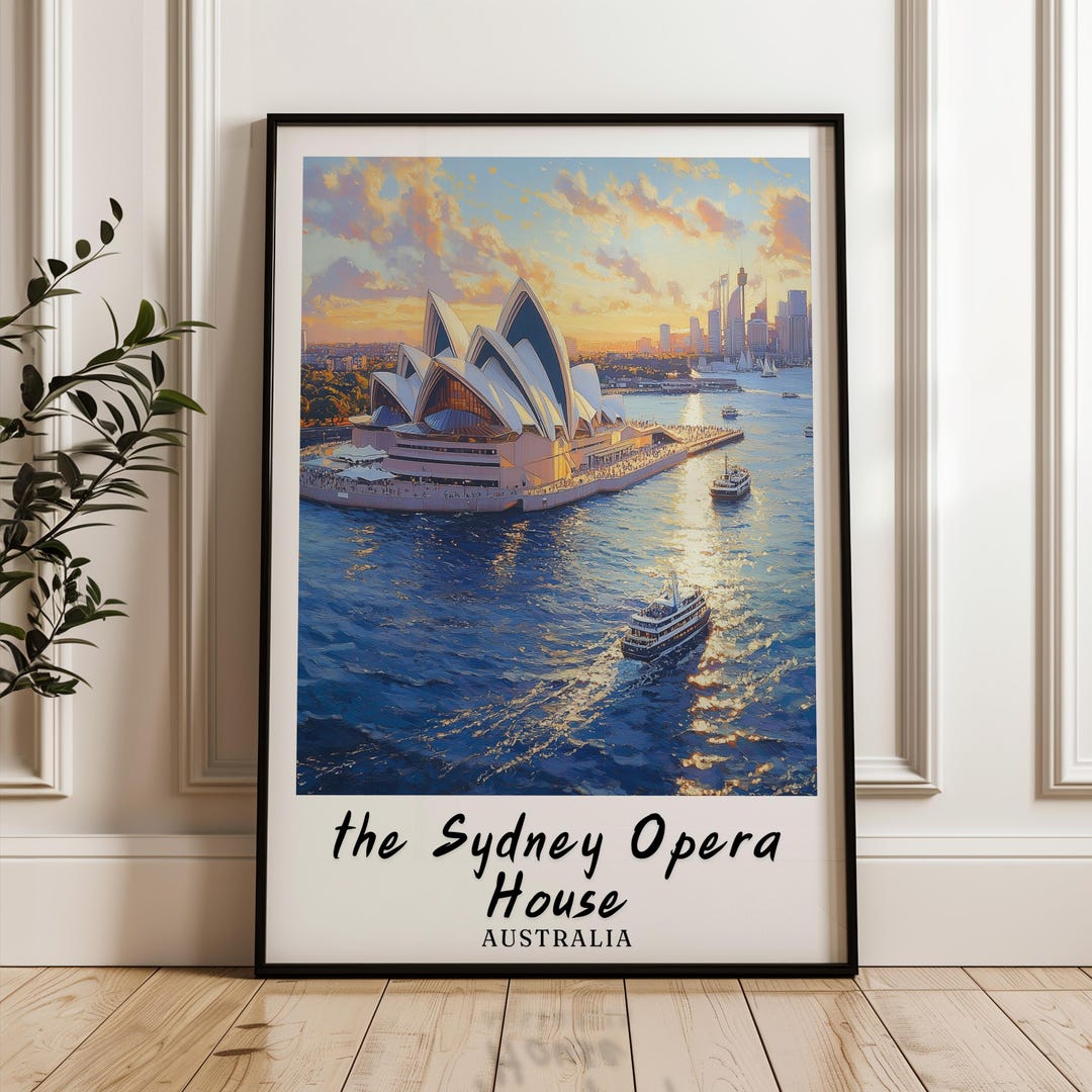 The Sydney Opera House Australia Wall Art,prints,travel Poster,digital ...