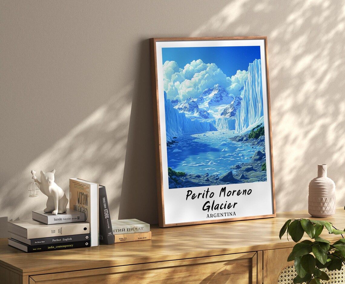 Perito Moreno Glacier Print: Argentina Travel Poster (digital Download ...