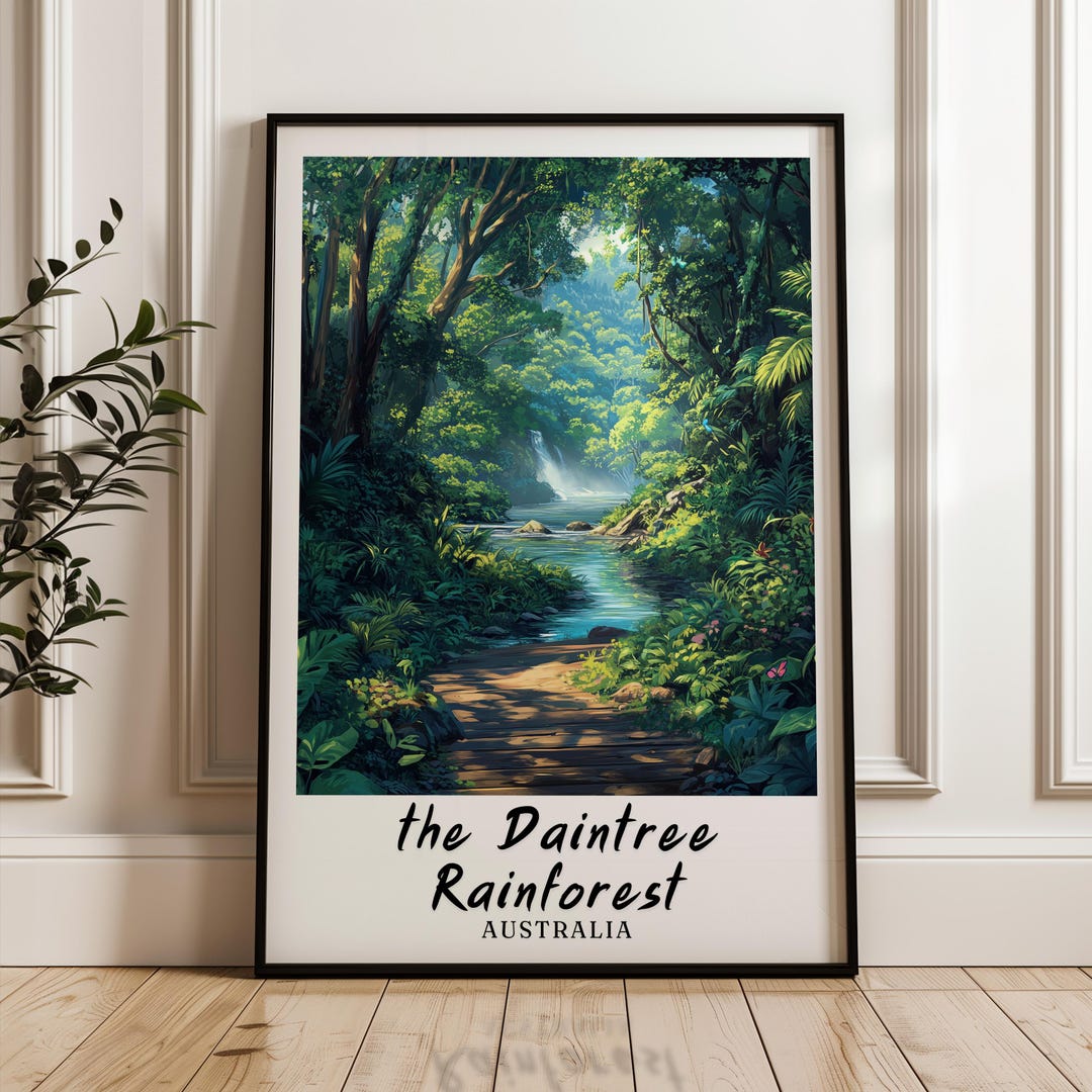 The Daintree Rainforest Australia Wall Art,prints,travel Poster,digital ...